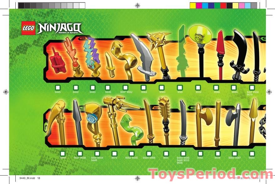 LEGO 9440 Venomari Shrine Instructions and Parts List