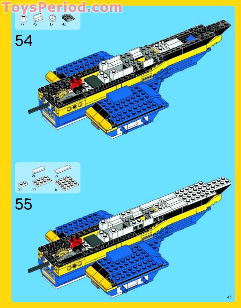 LEGO 31011 Aviation Adventures Instructions and Parts List