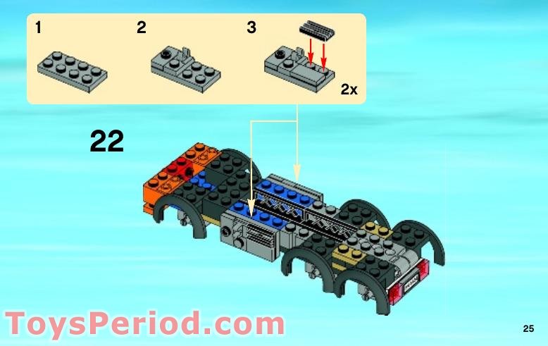 LEGO 4434 Tipper Truck Instructions and Parts List