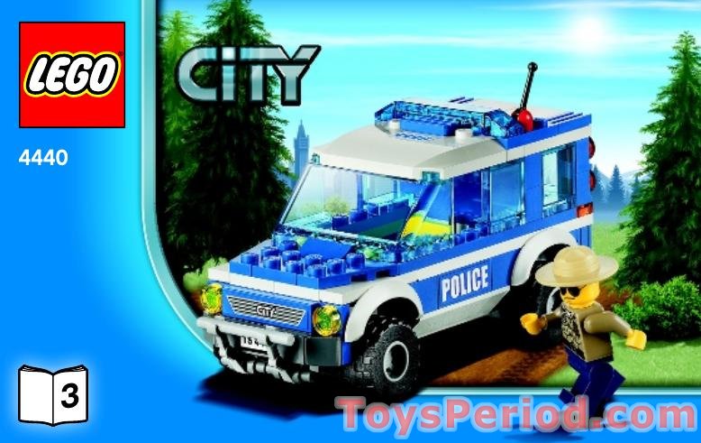 LEGO 4440 Forest Police Station Instructions and Parts List