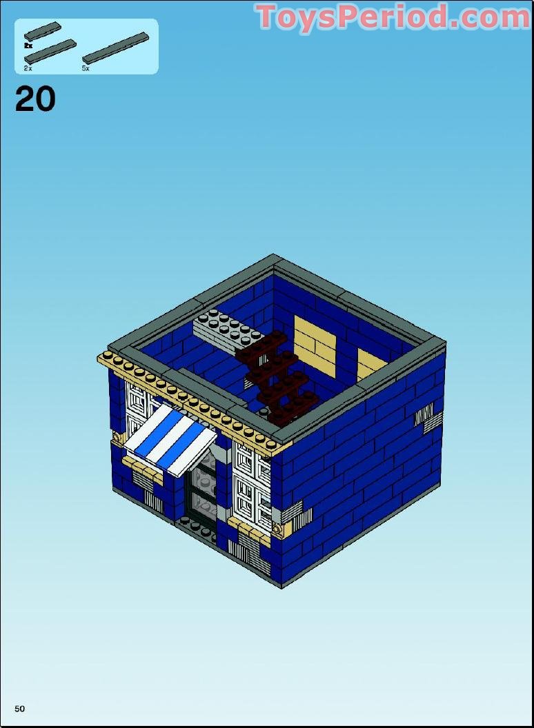 LEGO 10190 Market Street Instructions and Parts List