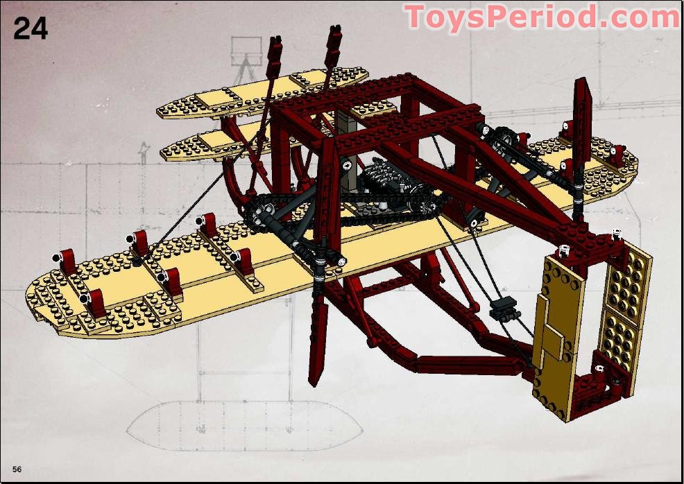 LEGO 10124 Wright Flyer Instructions and Parts List