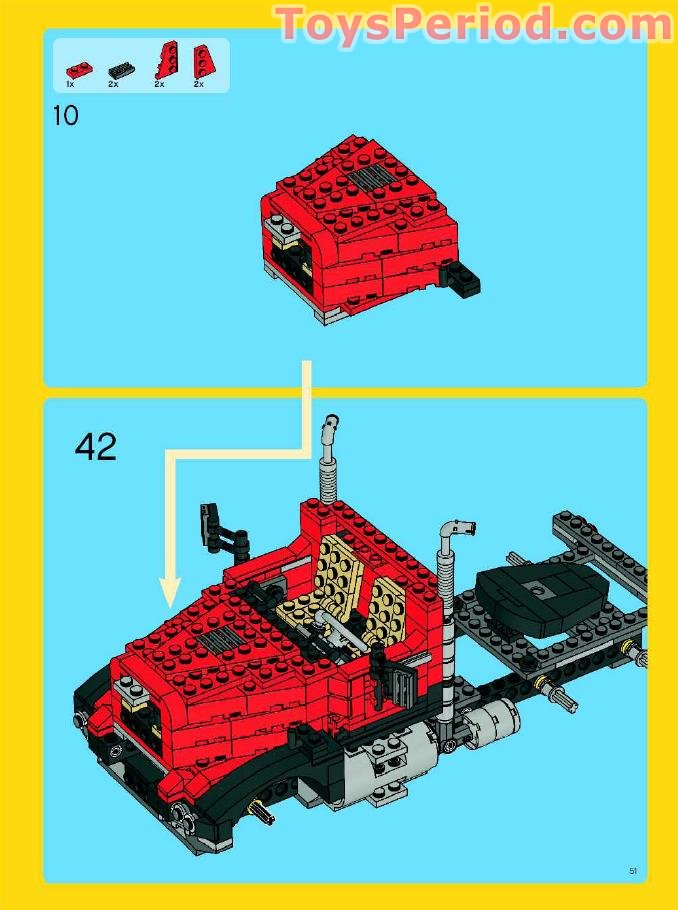 LEGO 4955 Big Rig Instructions and Parts List