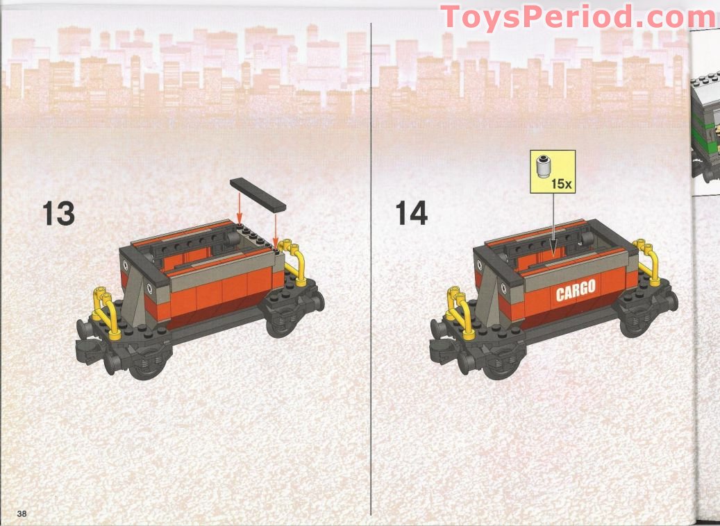 LEGO 4512 Cargo Train Instructions and Parts List