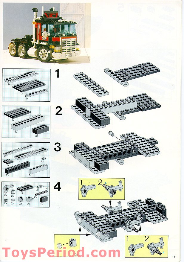 LEGO 5590 Whirl and Wheel Super Truck Instructions and Parts List