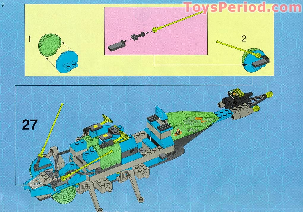 LEGO 6919 Planetary Prowler Instructions and Parts List