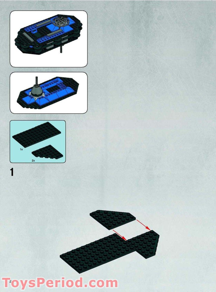 LEGO 7664 Tie Crawler Instructions and Parts List