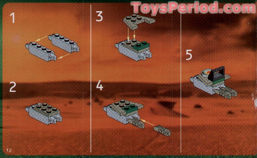 LEGO 7311 Red Planet Cruiser Set Parts Inventory and Instructions ...