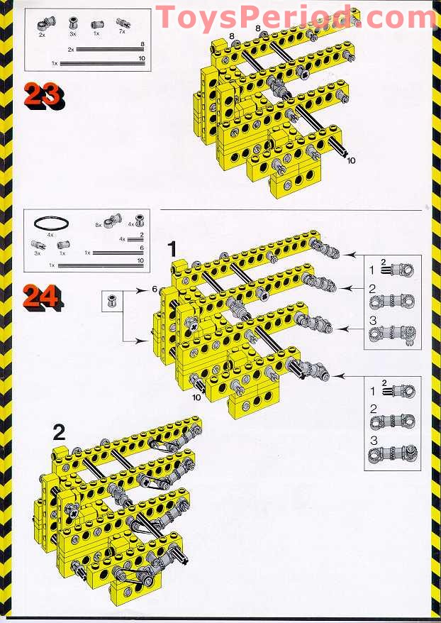 LEGO 8859 Tractor Instructions and Parts List