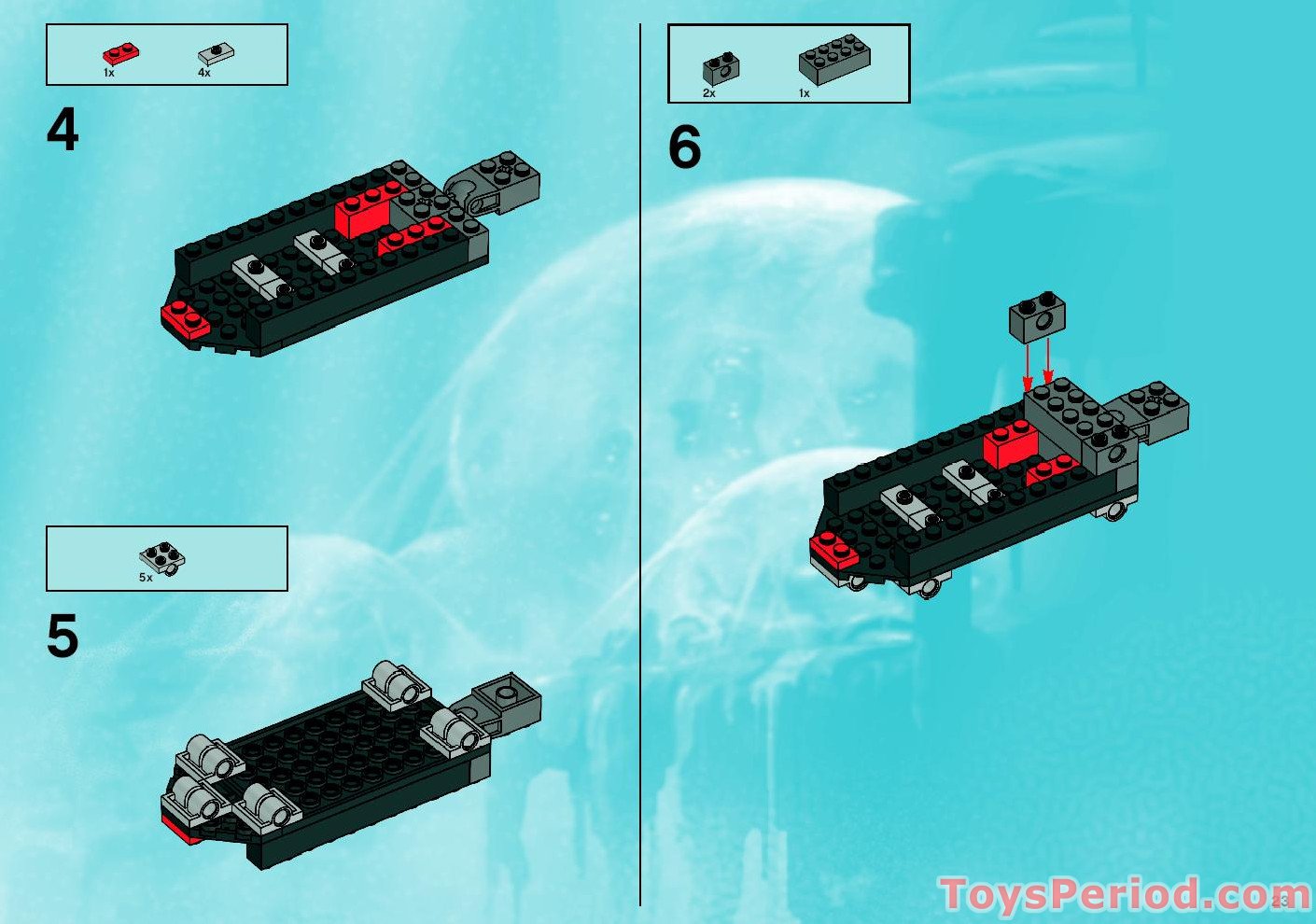 LEGO 8927 Toa Terrain Crawler Instructions and Parts List