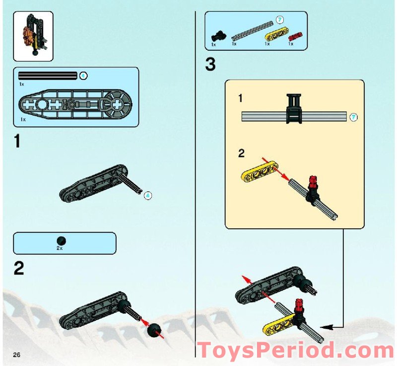 LEGO 8998 Toa Mata Nui Instructions and Parts List