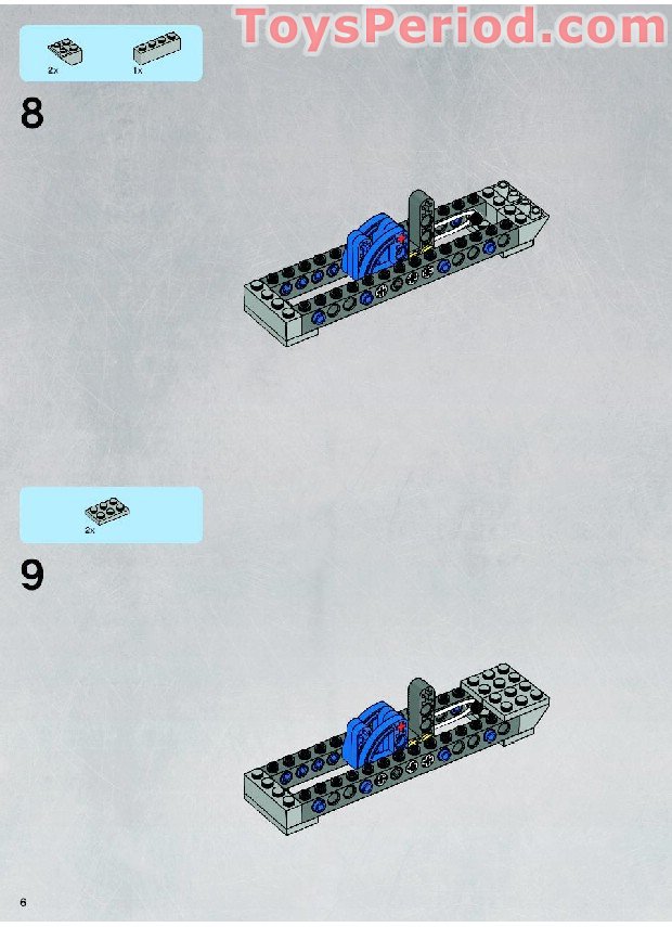 LEGO 8019 Republic Attack Shuttle Instructions and Parts List