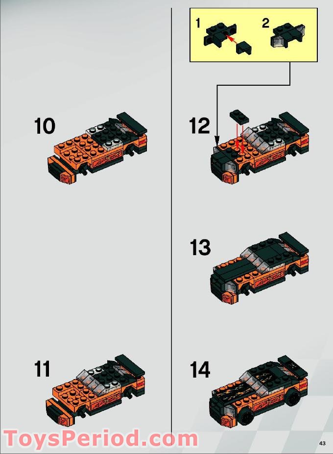 LEGO 8135 Bridge Chase Instructions and Parts List