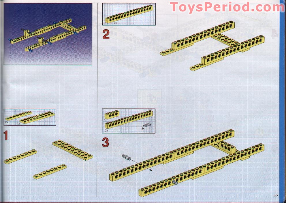 LEGO 8277 Giant Model Set Instructions and Parts List