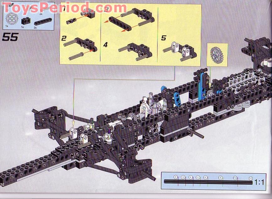 LEGO 8461 Williams F1 Team Racer Instructions and Parts List