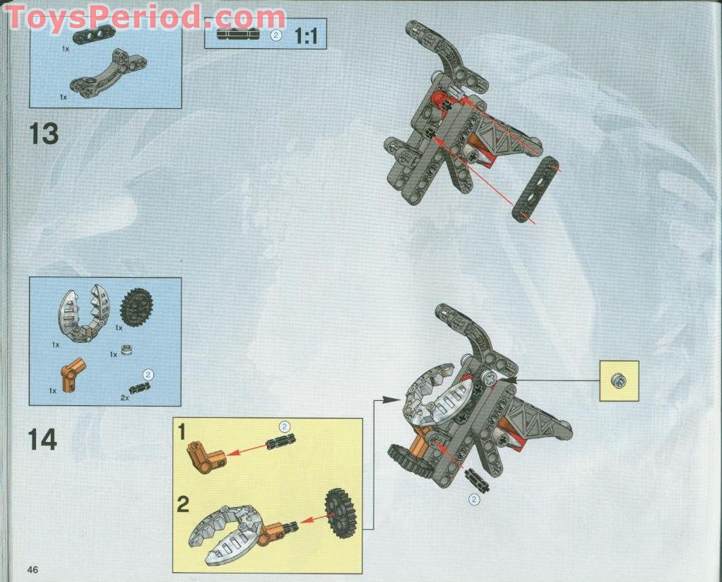 LEGO 8593 Makuta Instructions and Parts List