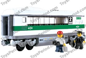 LEGO 10158 High Speed Train Car Instructions and Parts List