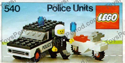 LEGO 540-2 Police Units Instructions and Parts List