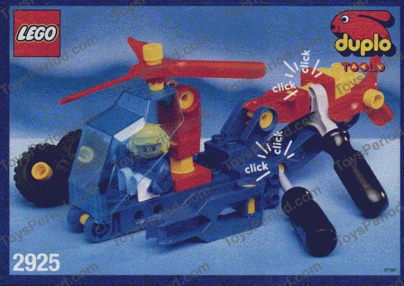 LEGO 2925 Helicopter Instructions and Parts List