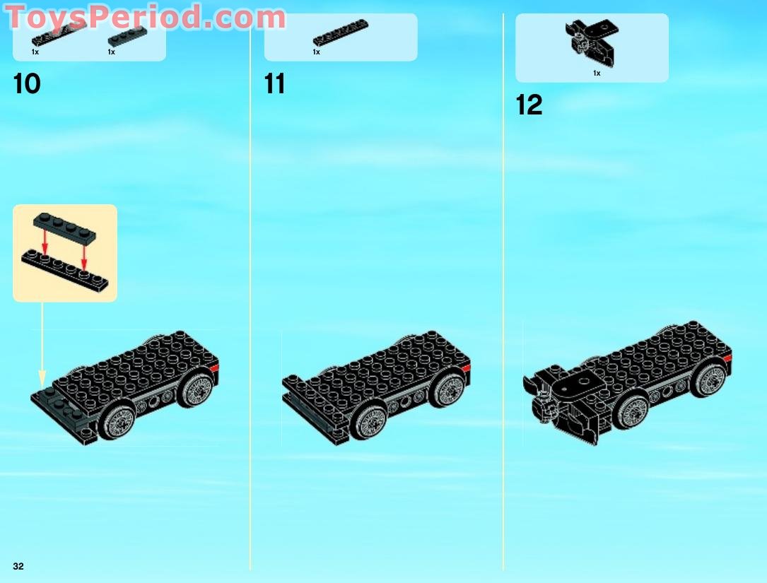 LEGO 60052 Cargo Train Instructions and Parts List