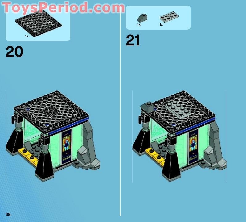 LEGO 6860 The Batcave Instructions and Parts List