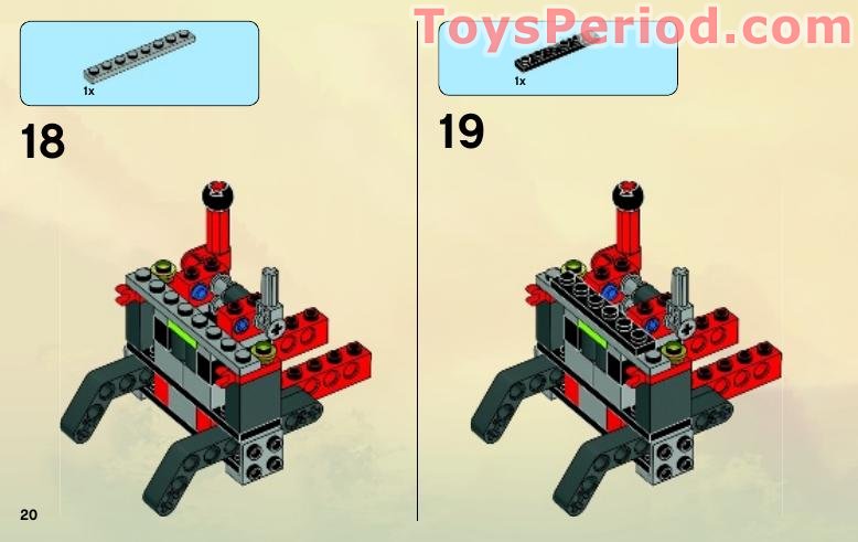 LEGO 70501 Warrior Bike Instructions and Parts List