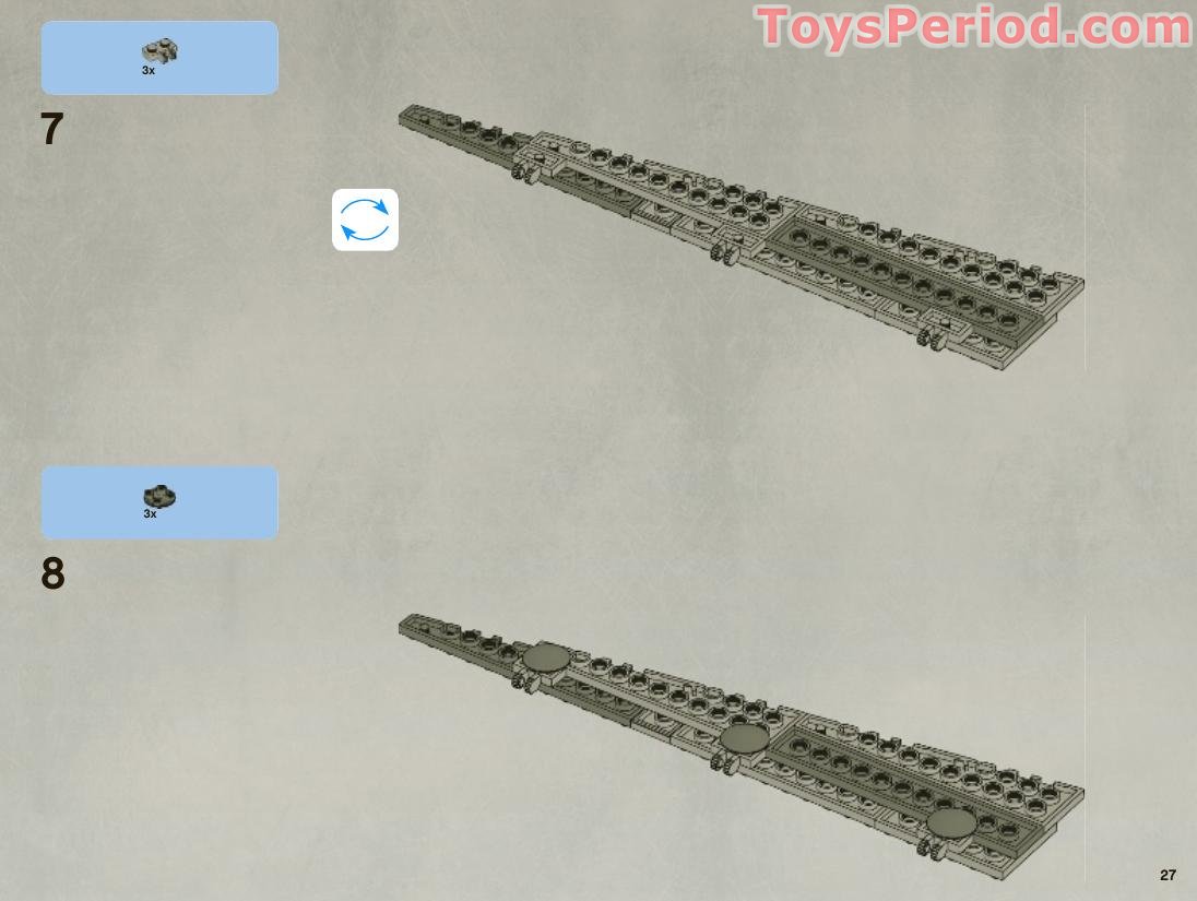 LEGO 7961 Darth Maul's Sith Infiltrator Instructions and Parts List