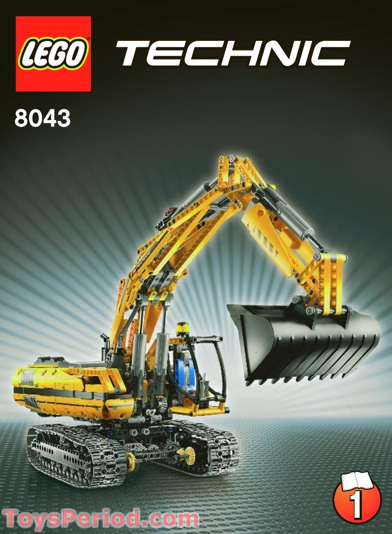 LEGO 8043 Motorized Excavator Instructions and Parts List