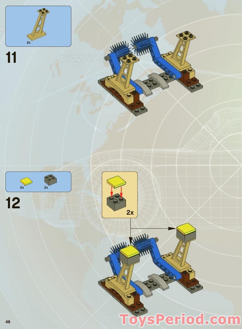 LEGO 8487 Flo's V8 Cafe Instructions and Parts List