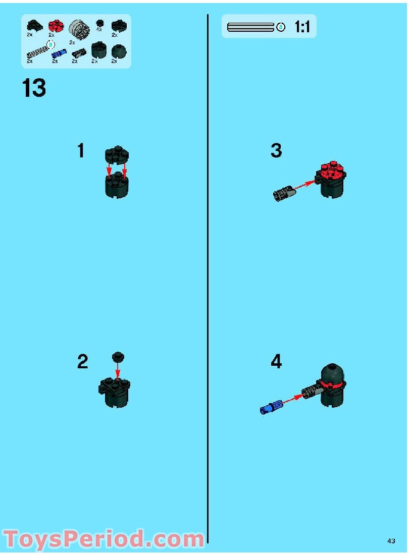 LEGO 10192 Space Skulls Instructions and Parts List