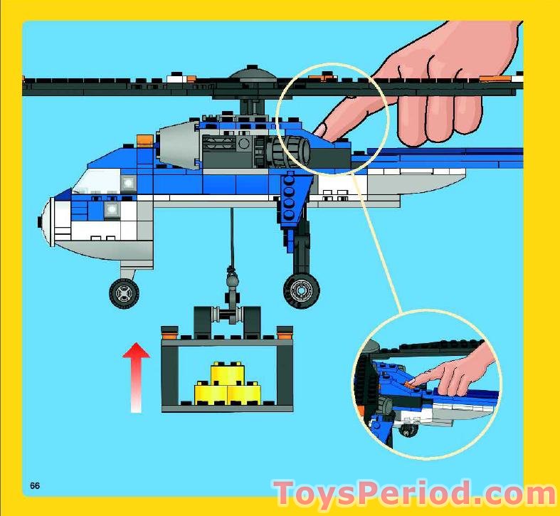 LEGO 4995 Cargo Copter Instructions and Parts List