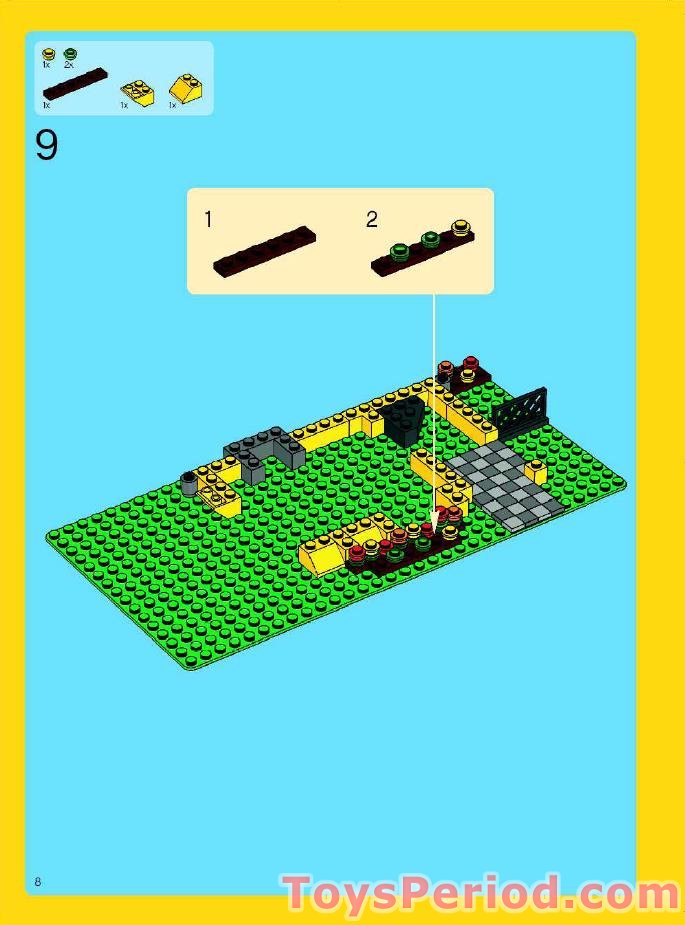 LEGO 4996 Beach House Instructions and Parts List