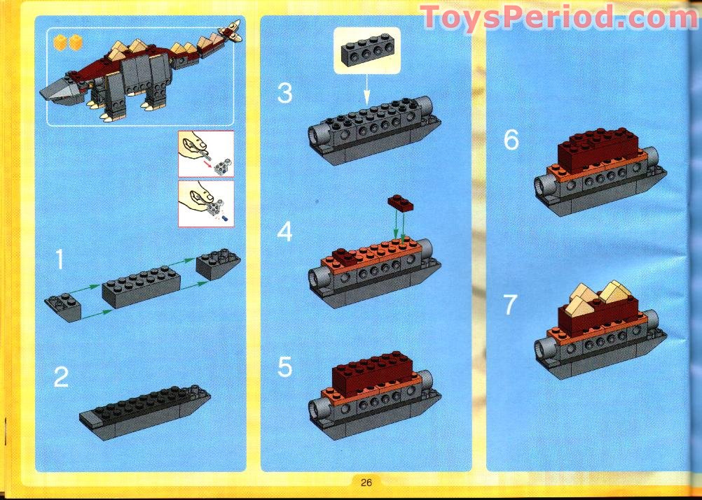 LEGO 4507 Prehistoric Creatures Instructions and Parts List