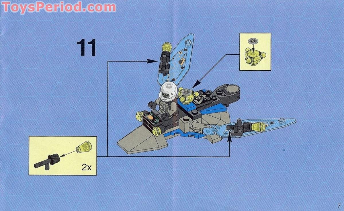 LEGO 6905 Bi-Wing Blaster Instructions and Parts List