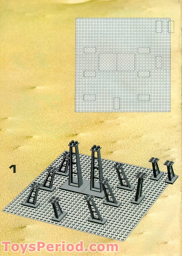 LEGO 6987 Message-Intercept Base Instructions and Parts List