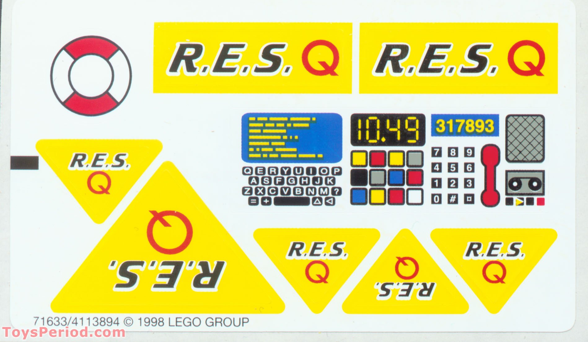 LEGO 6479 Emergency Response Center Instructions and Parts List