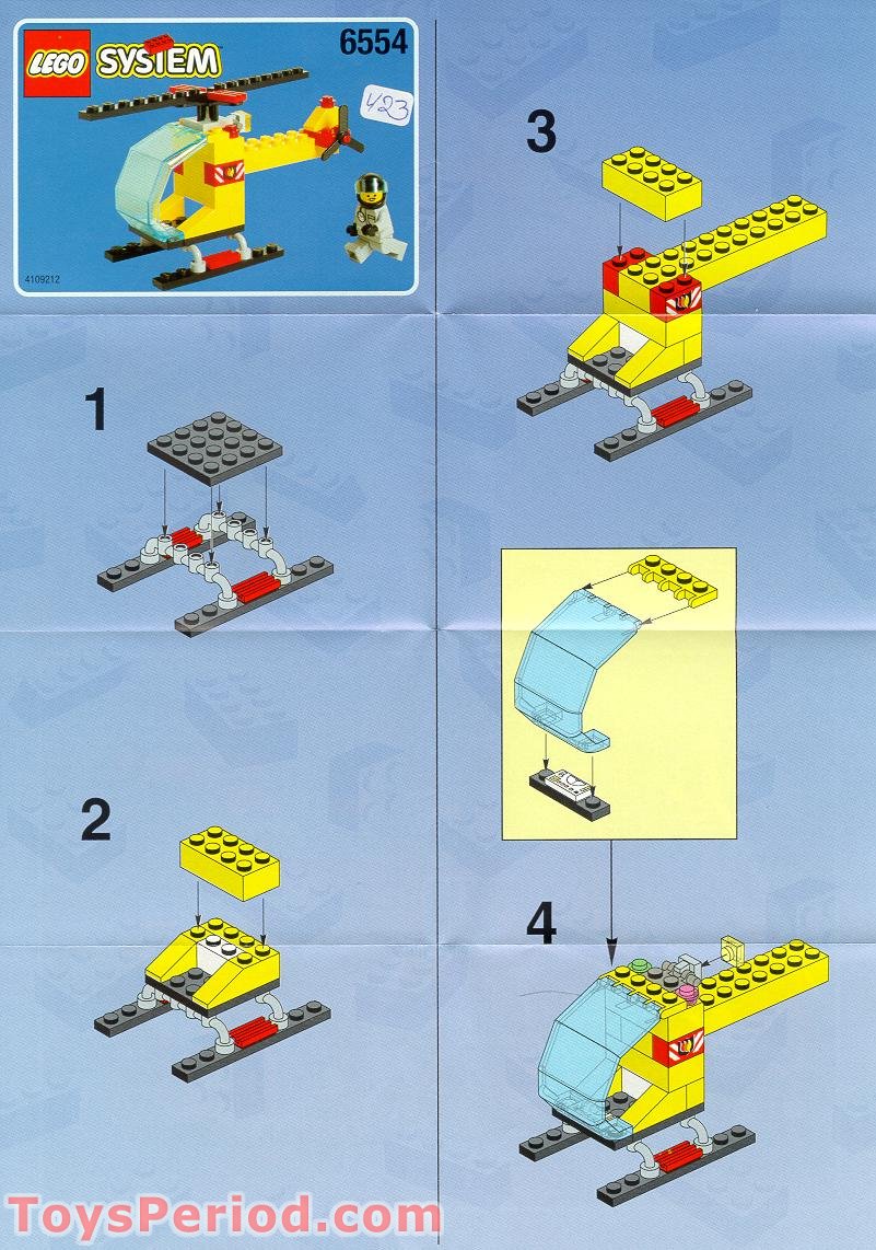 LEGO 6554 Blaze Brigade Instructions and Parts List