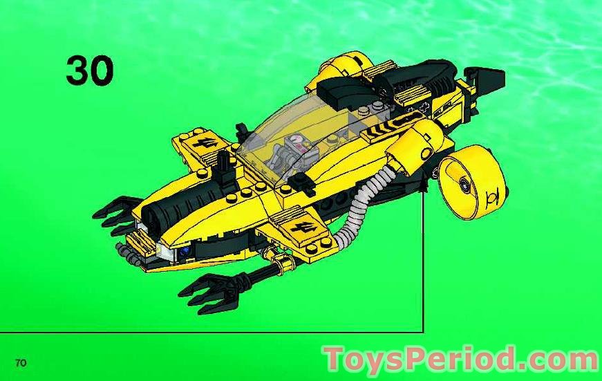 LEGO 7773 Tiger Shark Attack Instructions and Parts List