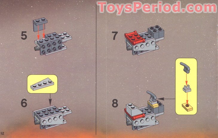 LEGO 7250 Clone Scout Walker Instructions and Parts List