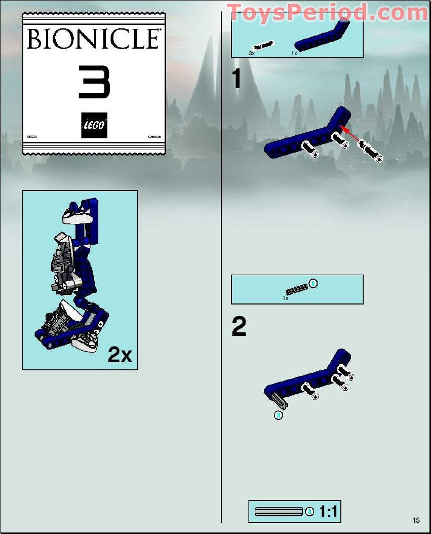 LEGO 8623 Krekka Instructions and Parts List