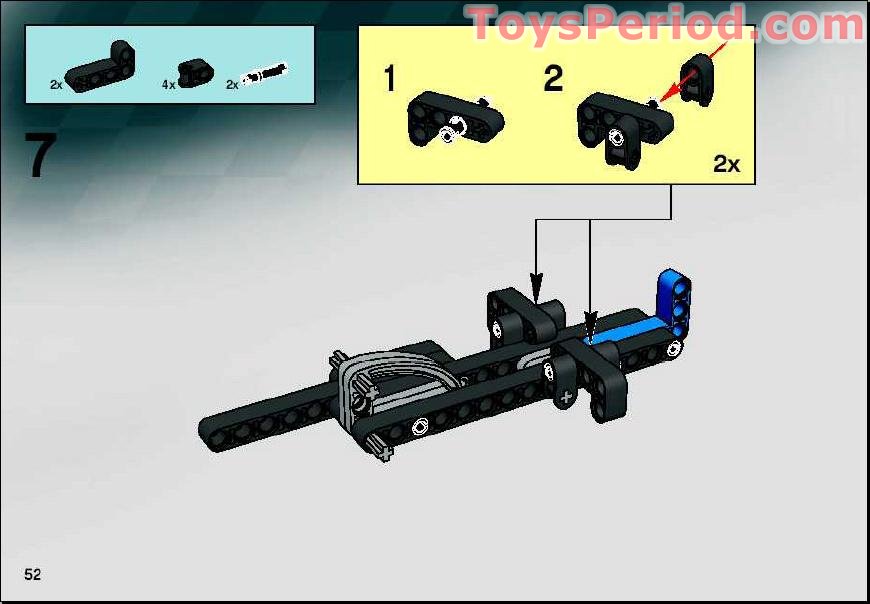 LEGO 8645 Muscle Slammer Bike Instructions and Parts List