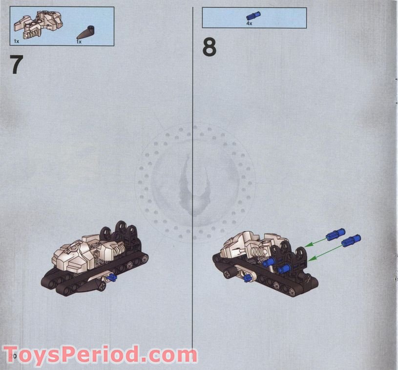 LEGO 8733 Axonn Instructions and Parts List
