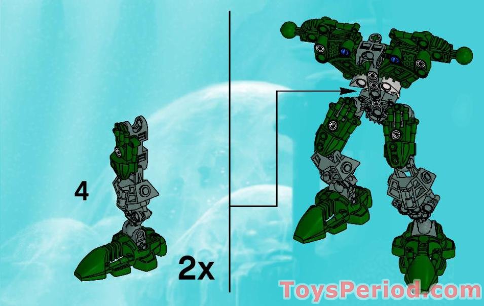 LEGO 8910 Toa Mahri Kongu Instructions and Parts List