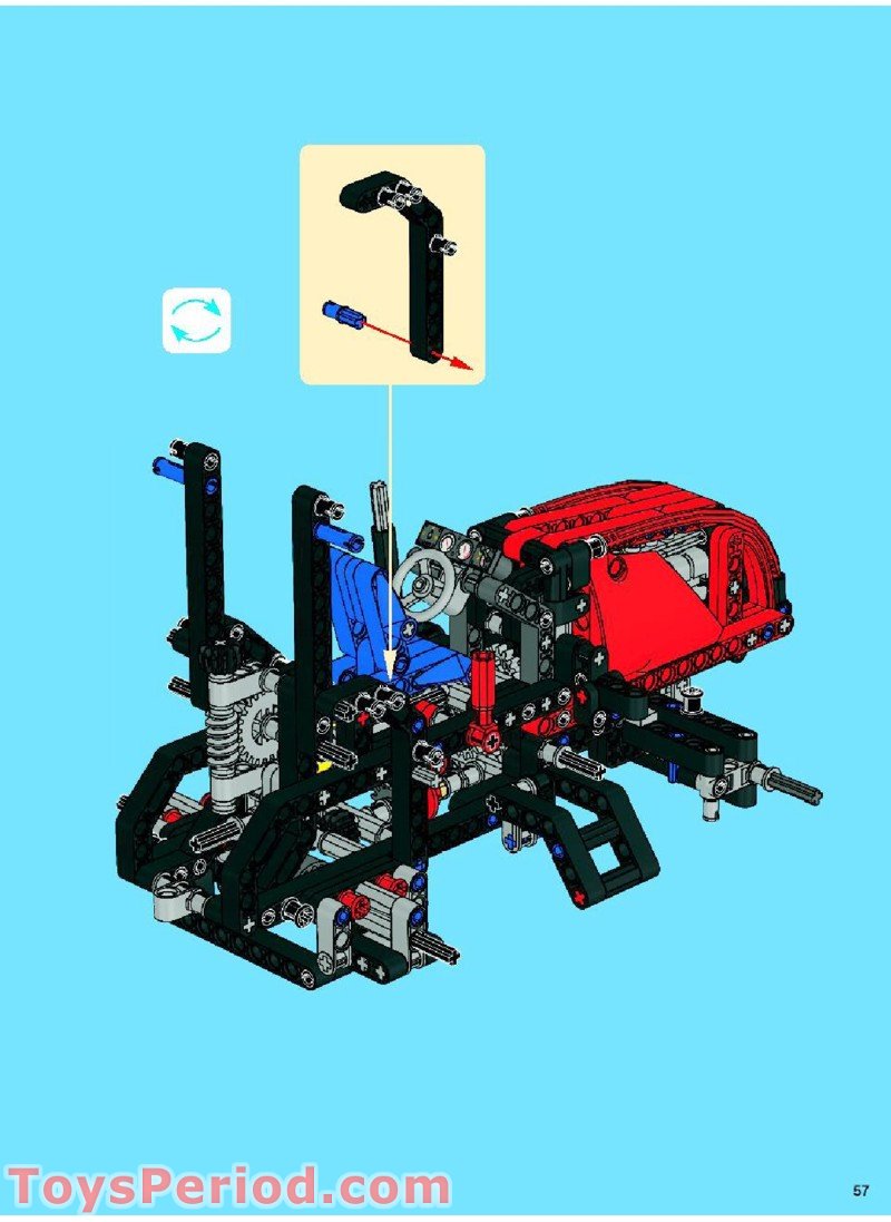 LEGO 8063 Tractor with Trailer Instructions and Parts List