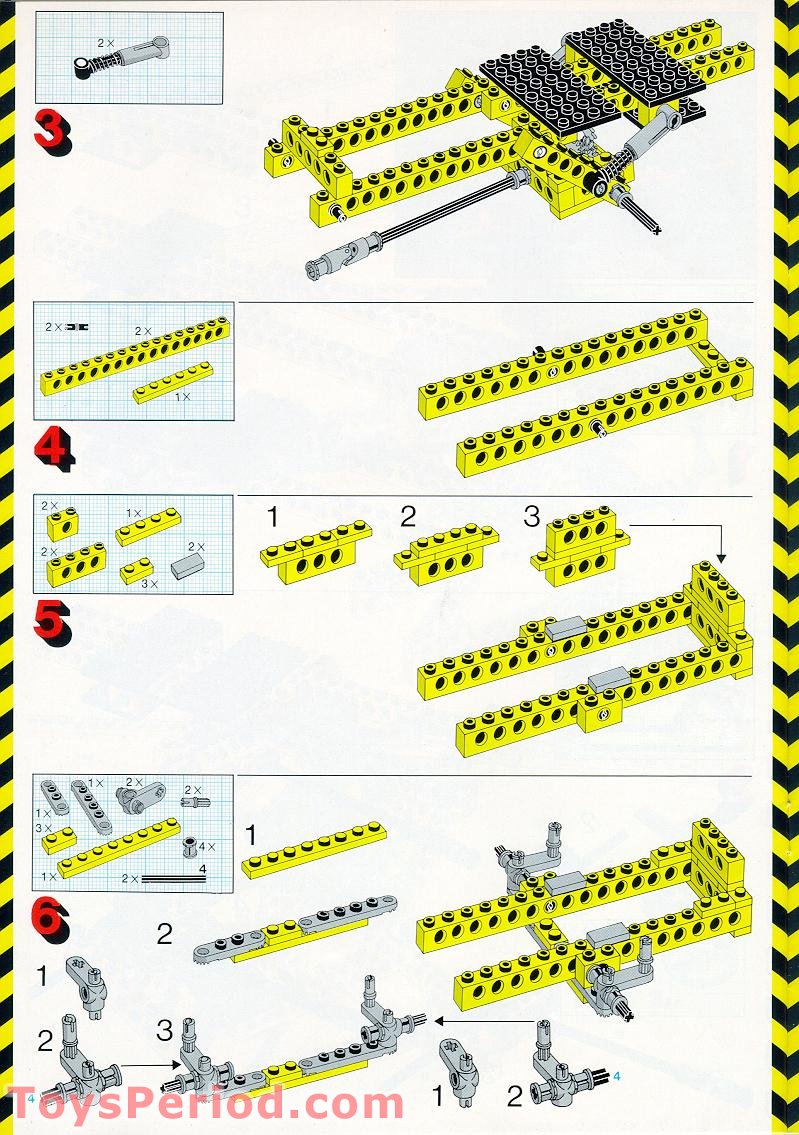 LEGO 8090 Technic Universal Set Instructions and Parts List