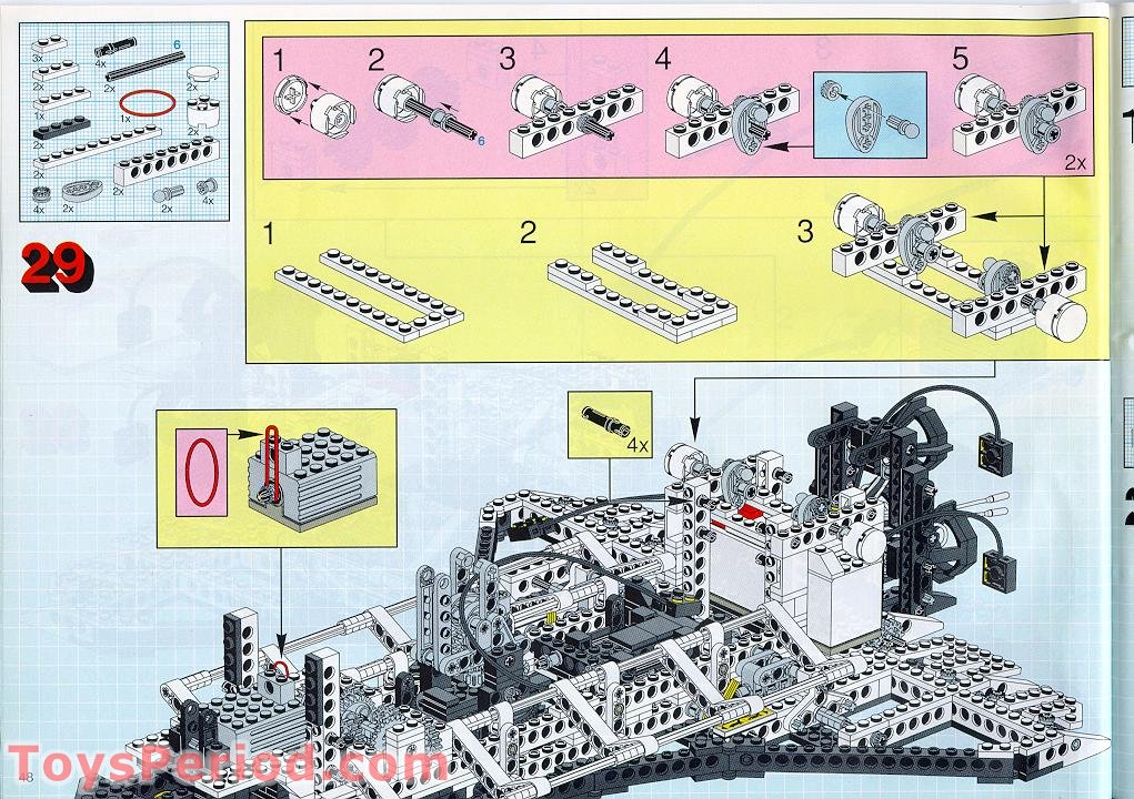 LEGO 8480 Space Shuttle Instructions and Parts List