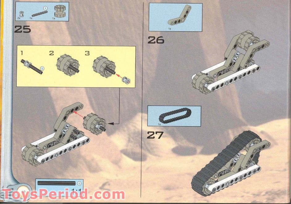 LEGO 8539 Manas Instructions and Parts List