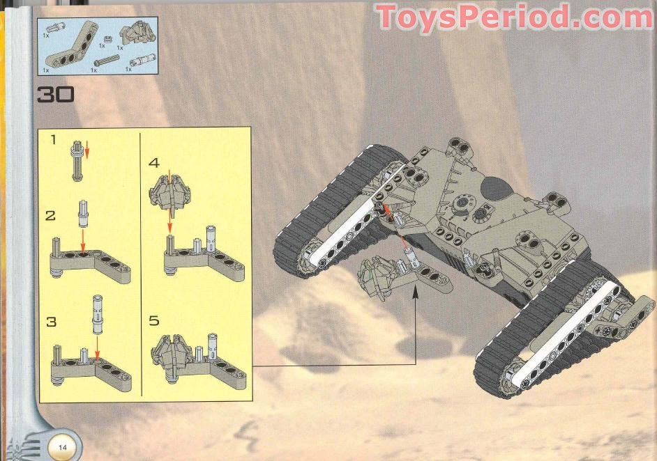 LEGO 8539 Manas Instructions and Parts List