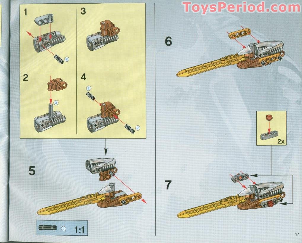 LEGO 8594 Jaller and Gukko Instructions and Parts List