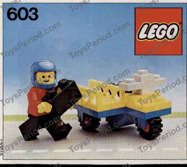 LEGO 603-1 Sidecar Instructions and Parts List